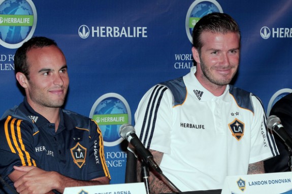 Cristiano Ronaldo & David Beckham Support The Herbalife World Football ...
