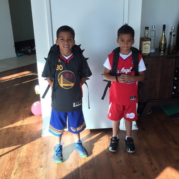 One of Matt Barnes Twins Shows Love To Clippers Arch-Rival [Photo ...